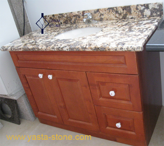 Crystal Yellow Vanity Top,Brazil Yellow Granite,Countertop,Tile,Cut-To-Size